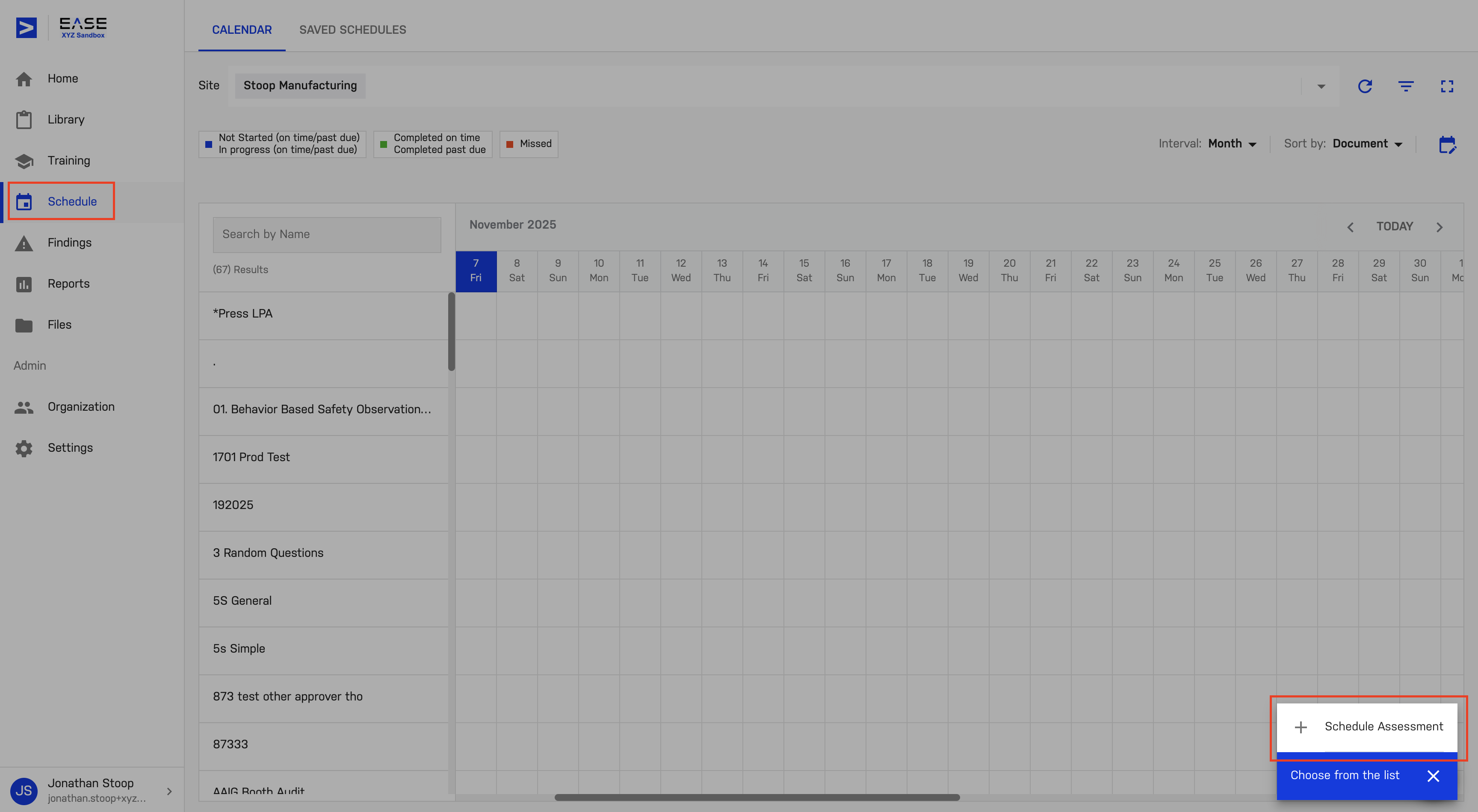 Scheduling on EASE – EASE INC.
